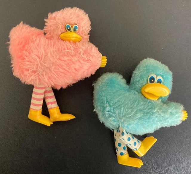 LOT VINTAGE PELUCHES pinces doigt clip Russ Berry Lester the Looney ...