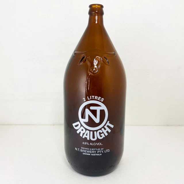 VINTAGE DARWIN STUBBY NT Brewery Draught Beer Bottle Lg 2 Litres Empty ...