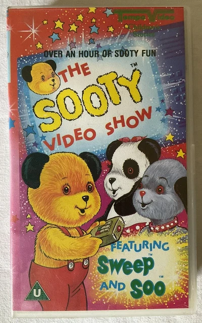 COLLECTABLE VINTAGE “THE Sooty Video Show” VHS Videos, Tempo Video, c ...