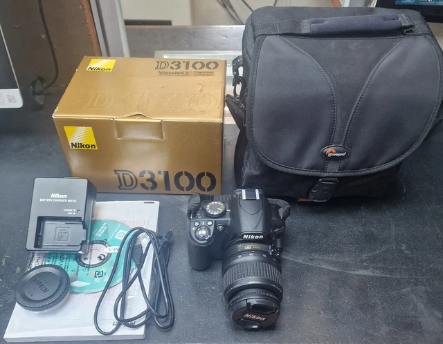 NIKON D3100 14.2MP DSLR Camera w/18-55mm Zoom Lens Kit - Low Shutter ...