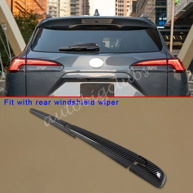 FOR TOYOTA COROLLA Cross 2022-2023 Carbon Fiber Rear Wiper Cover Trims ...