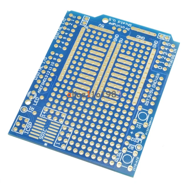 PROTOTYPE PCB FOR Arduino UNO R3 Shield Board FR-4 Fiber 2mm+2.54mm ...