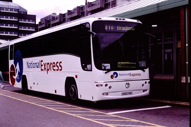 ORIGINAL NATIONAL EXPRESS Bus Slide Bradford KU02 YUF Ref 1591 £3.19 ...