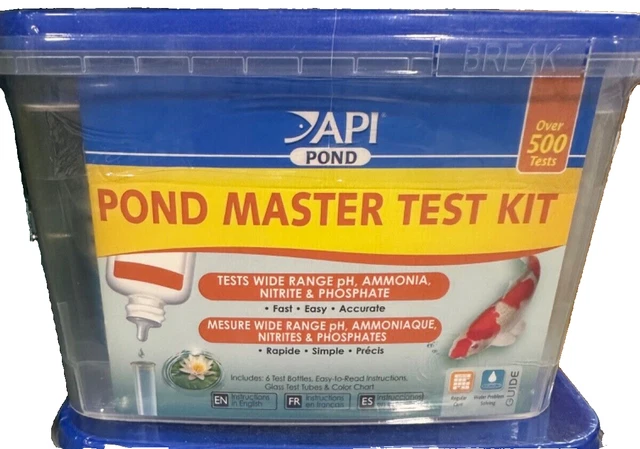 API POND MASTER Test Kit 500+ Pond Water Tests pH Ammonia Nitrite ...