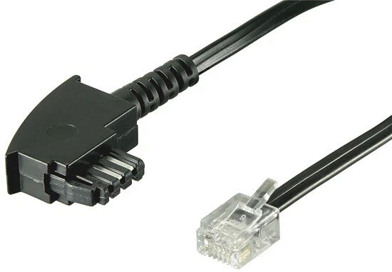 5X TAE ANSCHLUSSKABEL; TEL TAE-F NTBA/SPLITTER 300 BLACK 3m SB EUR 14 ...