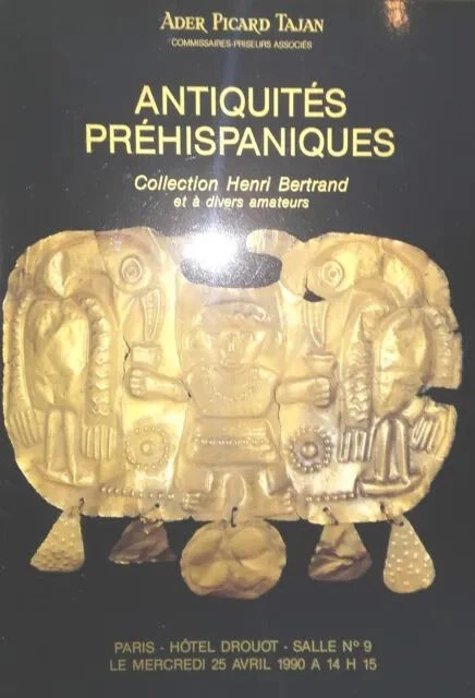 ANTIQUITÉS PRÉHISPANIQUES, COL. Henri Bertrand - Ader Picard Tajan 25 ...