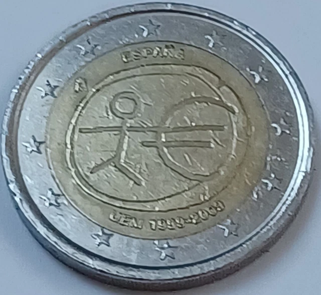 2 Euro Munze Spanien Fehlpragung