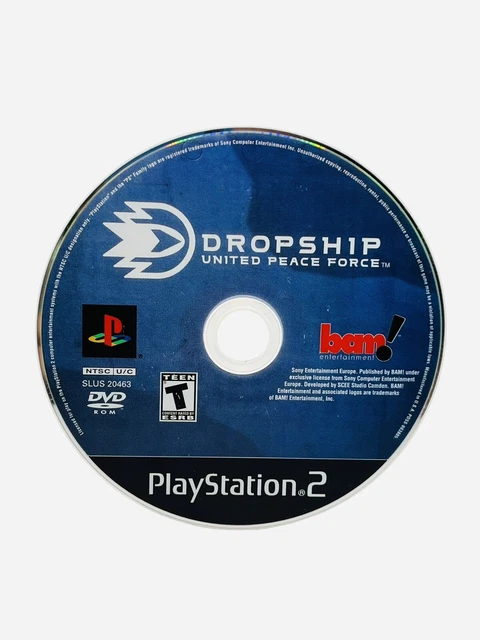 PS2 GAME DROPSHIP United Peace Force Sony PlayStation 2 Disc Only ...