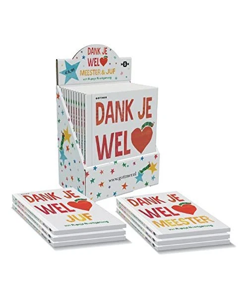DISPLAY DANK JE wel, juf/meester - Rupsje Nooitgenoeg, Carle, Eric EUR ...