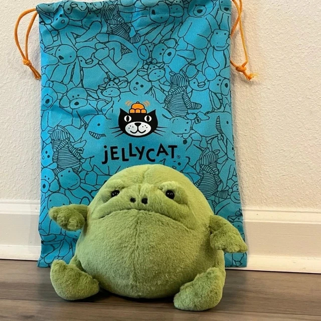 JELLYCAT MEDIUM RICKY Rain Frog - Brand plush doll With Tag+ Dust Bag £ ...
