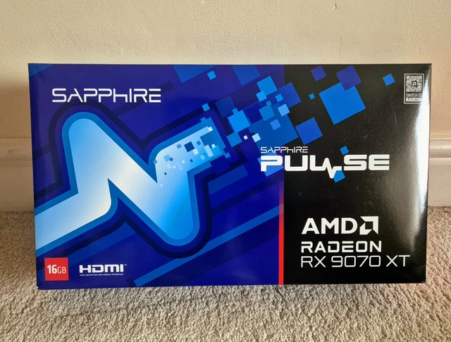 SAPPHIRE PULSE AMD RX 9070 XT 16GB GDDR6 RADEON GPU Graphics Card ...