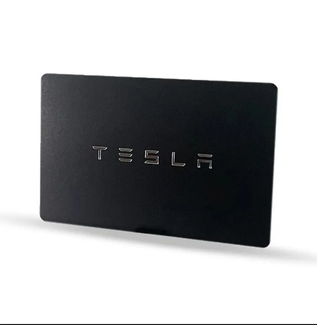 TESLA KEY CARD For Model 3/Y/X/S+ Bifold Wallet £36.99 - PicClick UK