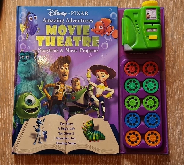 DISNEY PIXAR AMAZING Adventures Movie Theatre Story Book & Movie ...