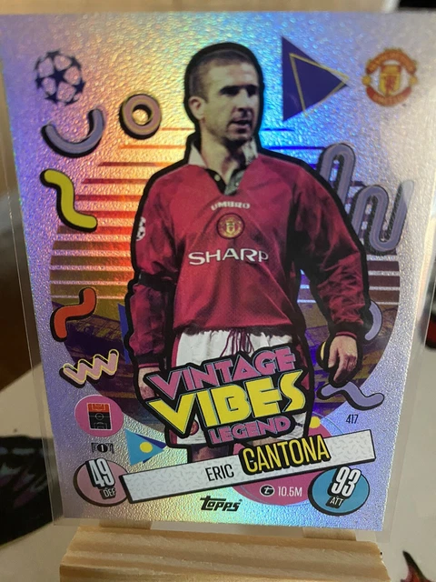 TOPPS MATCH ATTAX 2024/25 Uefa Champions Eric CANTONA Vintage VIBES LEGEND # 417 EUR 9,00 ...