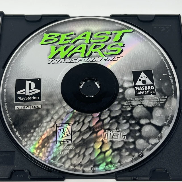 BEAST WARS TRANSFORMERS Sony PlayStation 1 PS1 Disc Only Tested Video ...