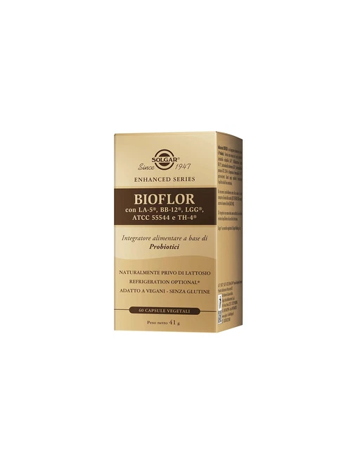 BIOFLOR INTEGRATORE DI Probiotici 60 Capsule Vegetali Lactobacillus ...