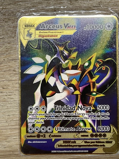 POKEMON ARCEUS VMAX Gold aus Massiven Metall EUR 8,00 - PicClick DE