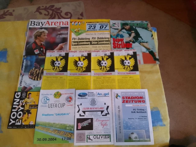 FOOTBALL PROGRAMME COLLECTION (Various Foreign Leagues) x 24 Please See ...