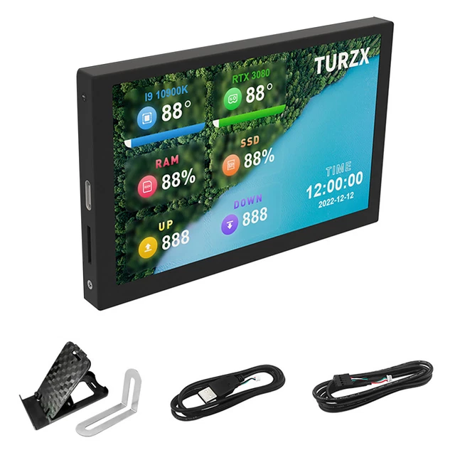 5INCH IPS USB Mini Screen PC CPU GPU RAM Data Monitor PC Sensor Panel W ...