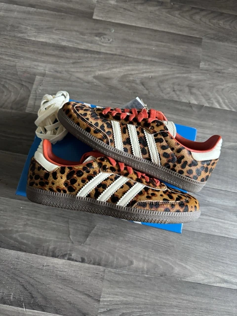ADIDAS SAMBA OG Preloved Red/Orange Leopard | UK5.5 | JI2734 | Brand ...
