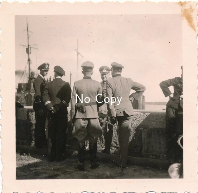 FOTO WK2 OFFIZIERE in Saßnitz beim ersten Gefangenen Austausch X193 EUR ...