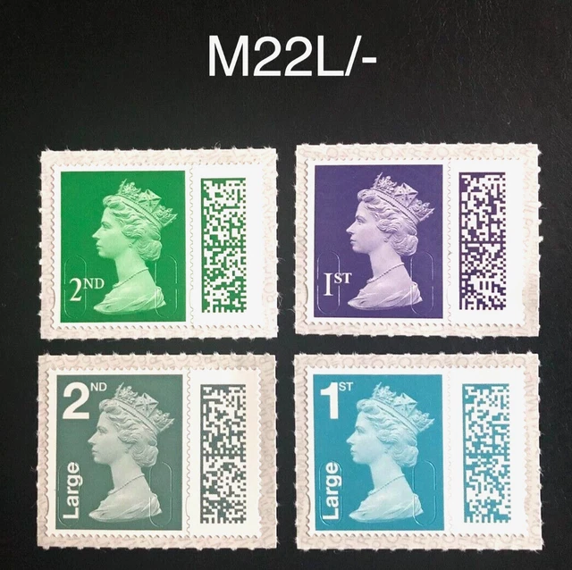 GB 2022 QEII Barcoded Definitive Counter Sheet Stamp Set, Mnh, M22L £7. ...