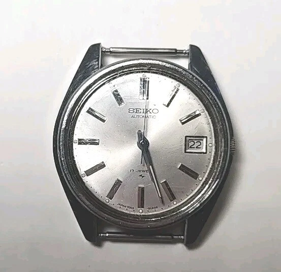 70'S VINTAGE MENS SEIKO WATCH WORKS. 7005-8020 Automatic Stainless Steel japan EUR 68,10 ...