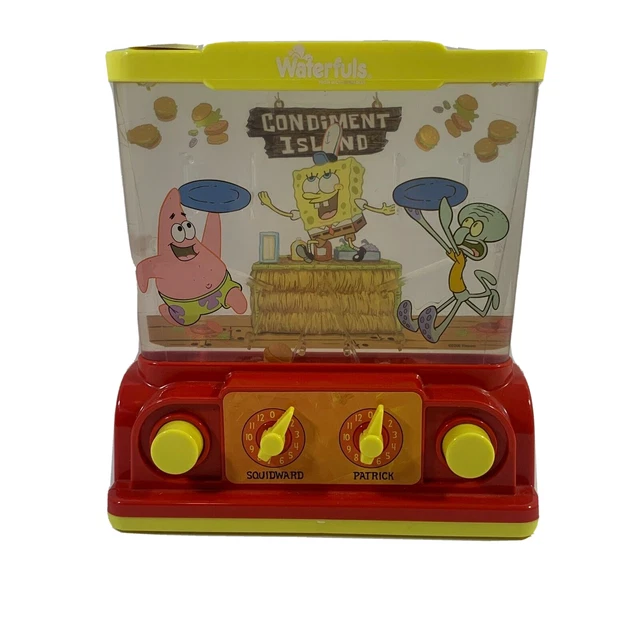 WATERFULS CLASSIC SPONGEBOB Handheld Water Game SquarePants Squiward ...