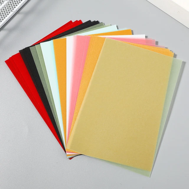 50 SHEET PAPIER Pelure D'oignon Calque Coloré Caractères Papier-calque ...
