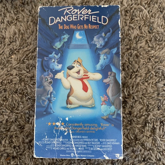 ROVER DANGERFIELD VHS Animated Rodney Warner WB Dog Gets No Respect ...