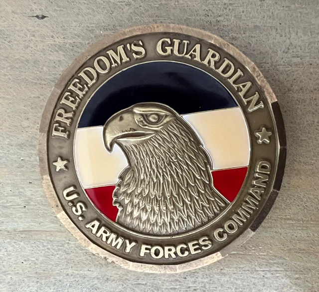 US ARMY FREEDOMS Guardian General Forscom Challenge Coin £47.11 ...