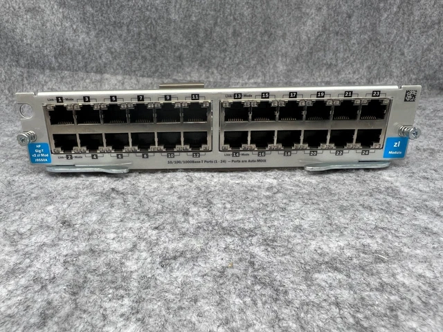 HP J9550A PROCURVE [24-Port] Ethernet Switch Gig-T V2 Zl Module $25.00 ...