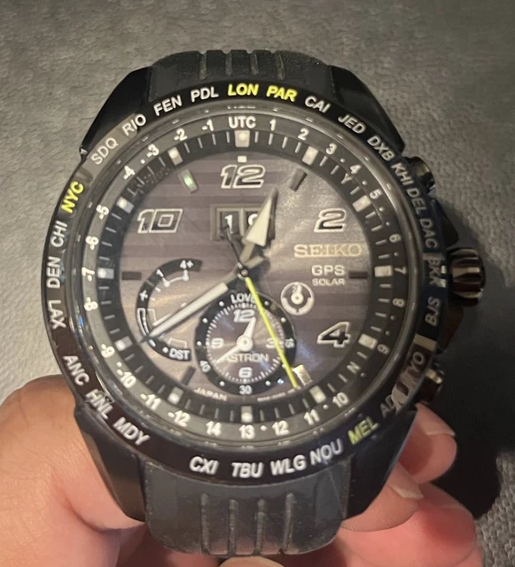 MONTRE HOMME SEIKO Astron Solar Radio SBXB143 8X42-0AD0-3 Djokovic ...