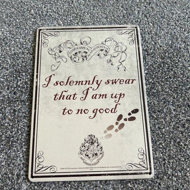 HARRY POTTER ROOM Sign I Solemnly Swear That I Am Up To No Good £2.50 ...