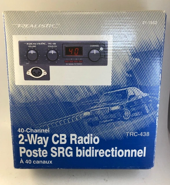 REALISTIC VINTAGE TRC-438 40-Channel 2-way CB Radio NOS new $99.99 ...