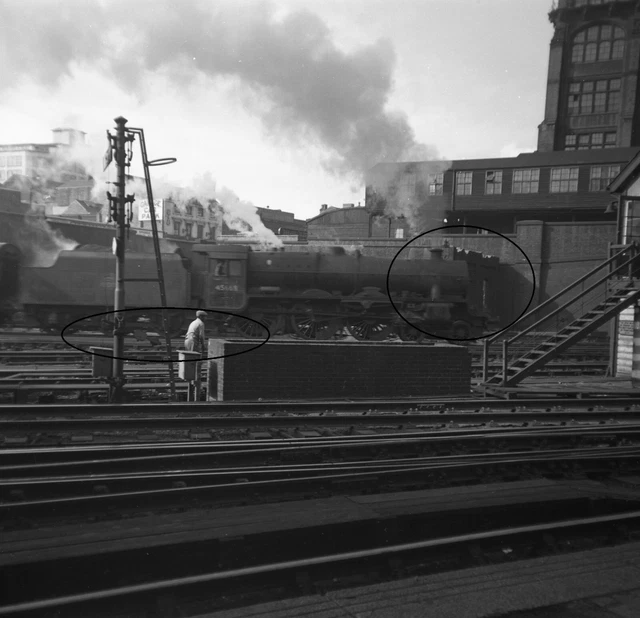 BR STEAM LOCO Negative of 45663 Jervis at Birmingham New Street 1961 £3 ...