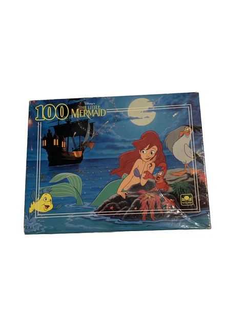 GOLDEN DISNEY'S THE Little Mermaid 100 Piece Puzzle Vintage - Ariel and ...