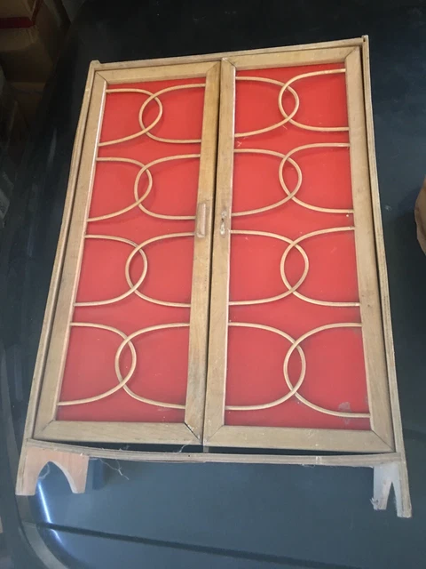 ANCIENNE GRANDE ARMOIRE de Poupée en Bois Années 60/70 Dans Son Jus A Renover EUR 25,00 ...