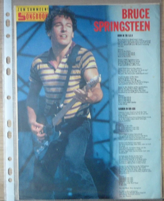 BRAVO SONGBOOK - Poster / Bruce Springsteen / Din A4 20,5 x 28 cm ...