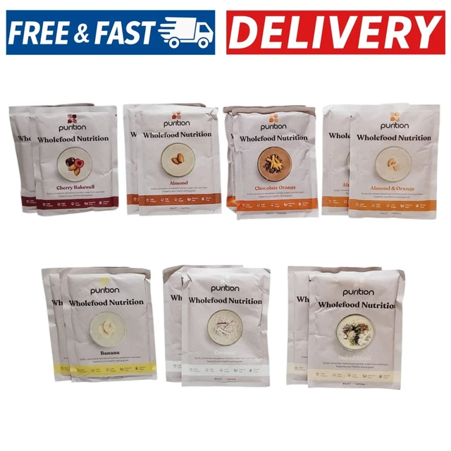 PURITION WHOLEFOOD NUTRITION Sachets Naked Blend,40g Sachets x 7 Pack ...