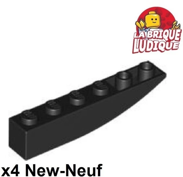 LEGO 4X SLOPE curved pente courbe inverted 6x1 noir/black 42023 NEUF ...