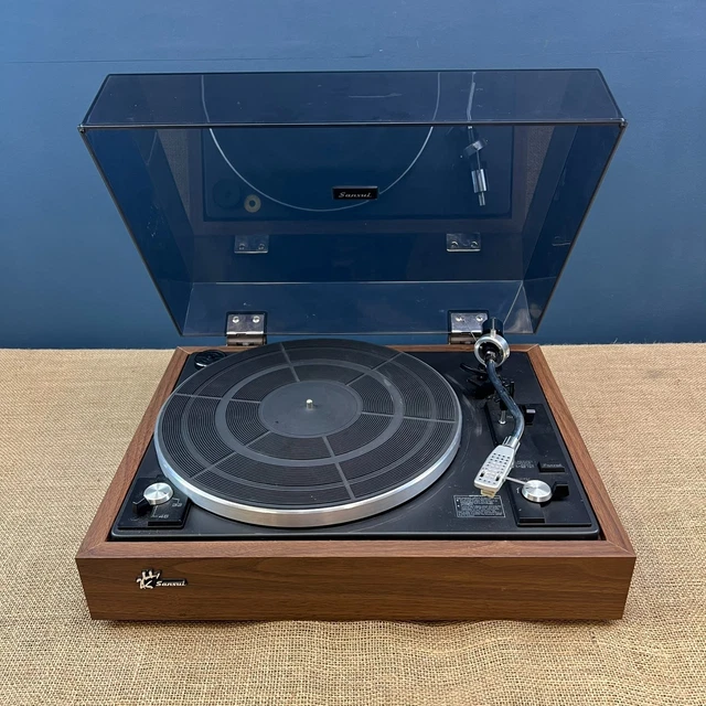 VINTAGE 1970S SANSUI Sr-212 Belt Driven Auto-Return Turntable Record ...