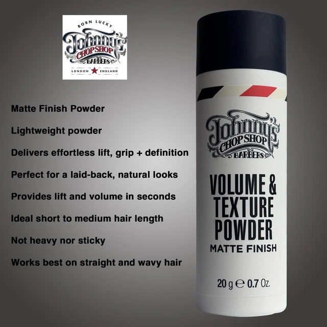 JOHNNY'S CHOP SHOP Volume & Texture Powder Matt Finish 20g £8.50 ...