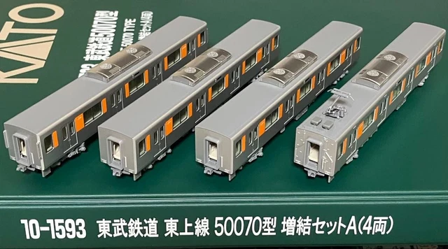 [USED] KATO 10-1593 Tobu Railway Tojo Line 50070 Series Add-on Set A 4 ...