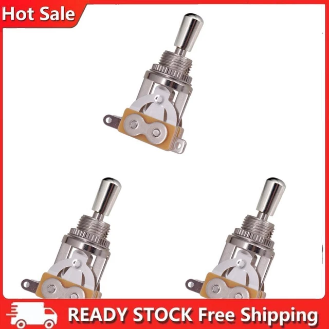 3 WAY ELECTRIC Guitar Selector Pickup Toggle Switch for LP EPI (Silver ...