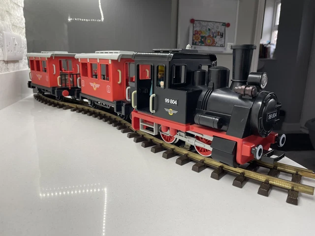 VINTAGE PLAYMOBIL TRAIN Set 4003 with Extra Straight Track £275.00 ...