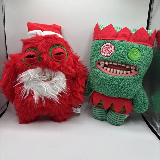 2X FUGGLER FESTIVE Fuggs - SANTA & ELF Funny Ugly Monster - by Addo £18 ...