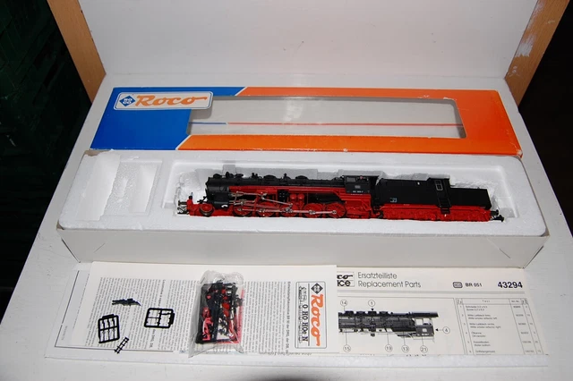 ROCO 43294 GAUGE H0 steam locomotive with cabin dender of the DB with ...