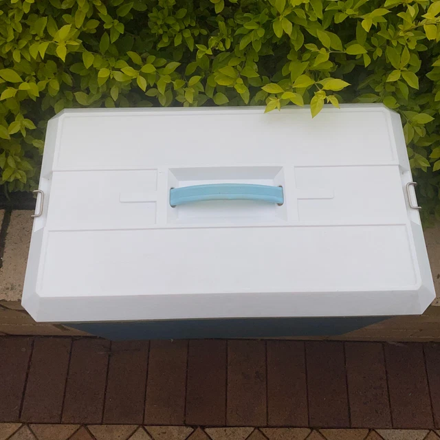 VINTAGE OLD SCHOOL Aqua Blue 1970’s Coolibah Esky by Elmaco 15” X 18” X ...