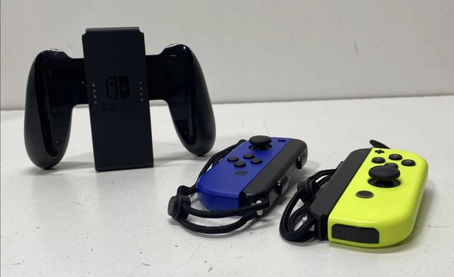 PAIR OF NINTENDO Joy-Con Controllers w/ Accessories (Blue/Yellow) $49. ...